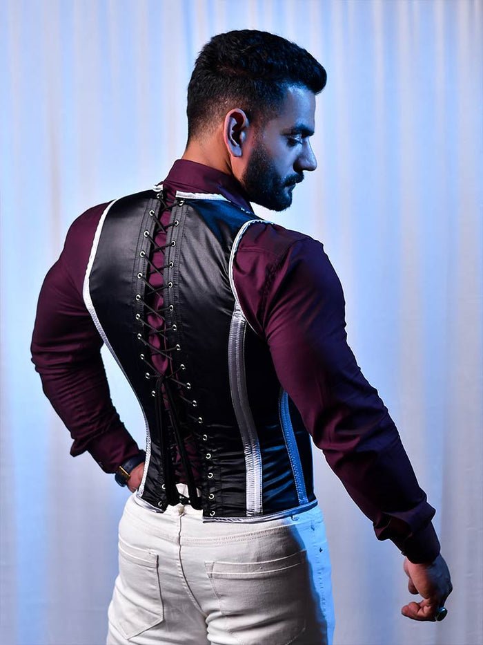 Premium Corset Vest Male - Men Brocade Corset